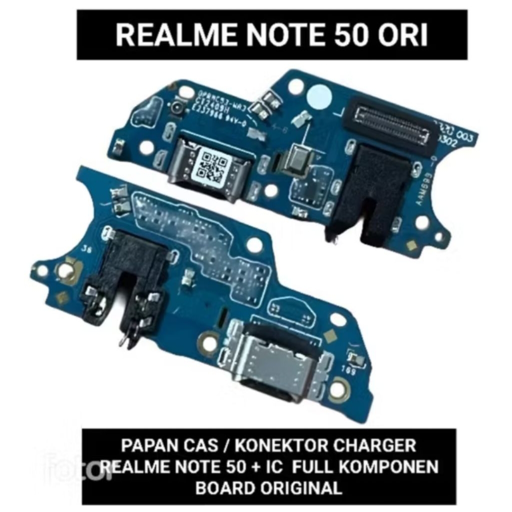 Jual papan cas konektor cas realme note 50 / note 60 original papan ...