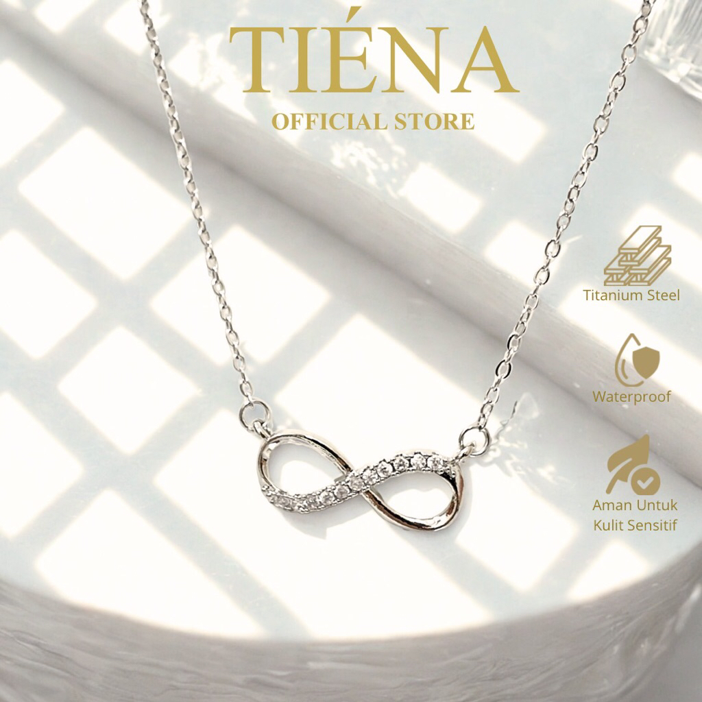 Jual TIÉNA • Infinity Necklace • Kalung Infiniti Titanium Anti Karat ...