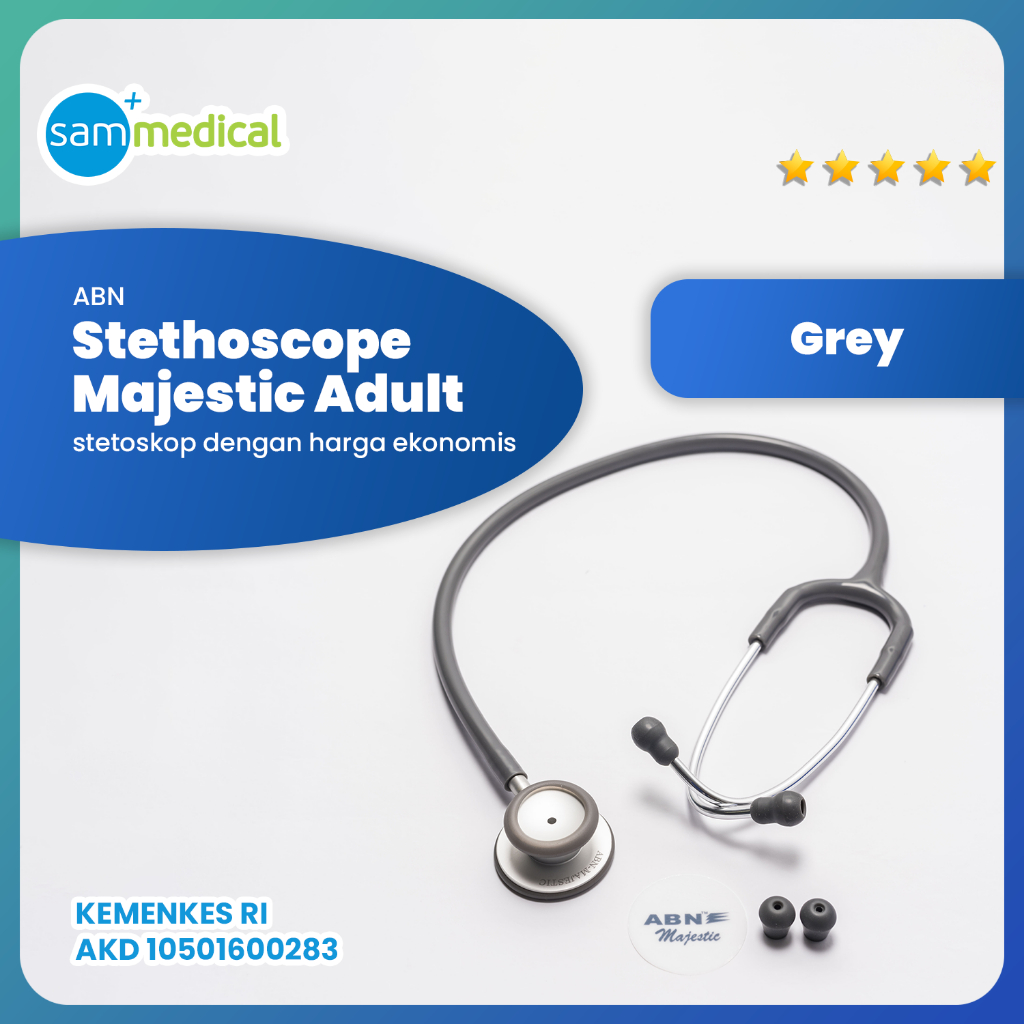 Jual ABN Majestic Stethoscope Dewasa - Grey | Shopee Indonesia