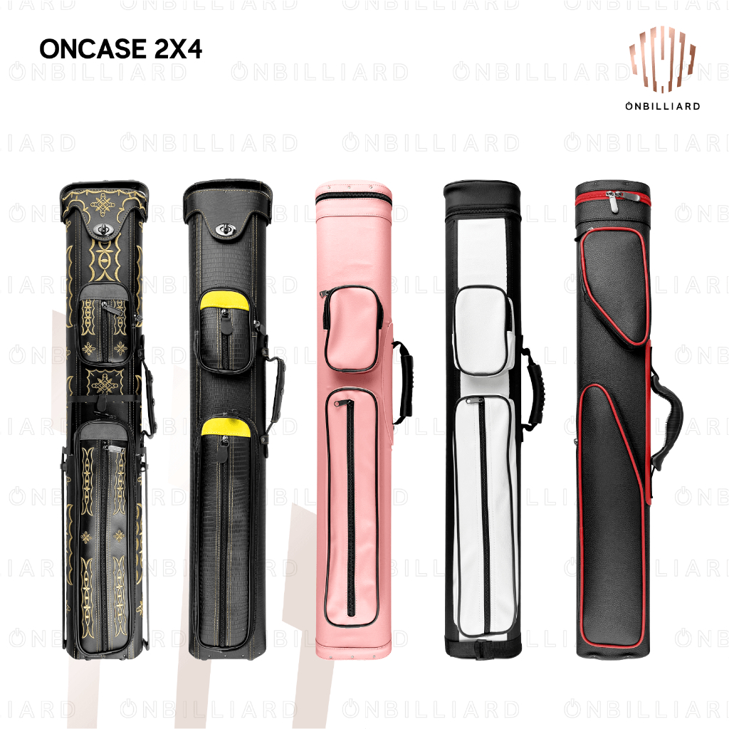 Jual ONcase Tas Stick Billiard 2x4 Cue Case Billiard PU Leather 2 Butt 4 Shaft Hard Case 6 ...