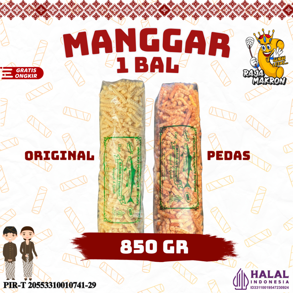 Jual MANGGAR CAMILAN 850gr Krupuk Akar Cemilan Snack Food Kering Pedas ...