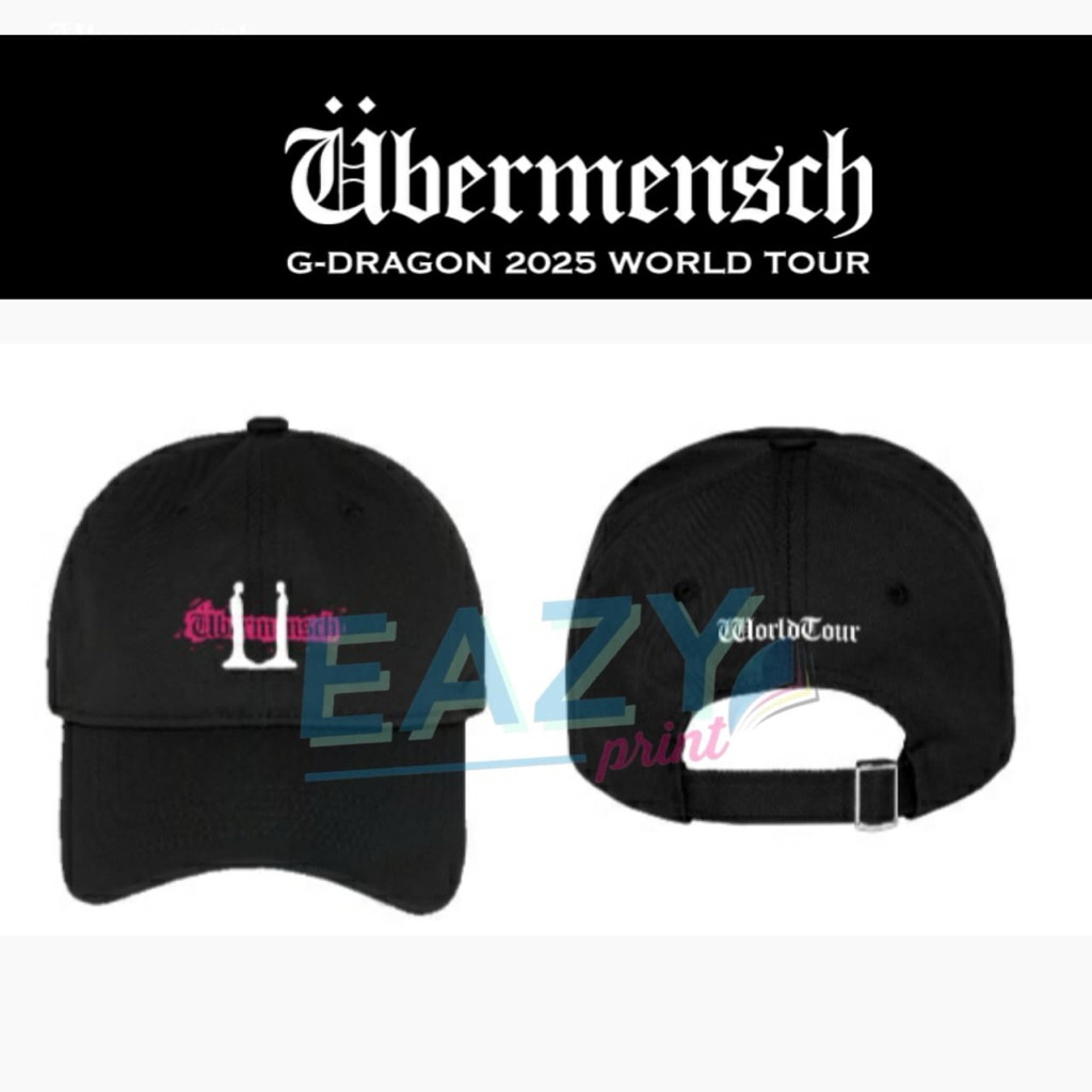 Jual TOPI UBERMENSCH MERCH GDRAGON CAP GD G-DRAGON WORLD TOUR 2025 KPOP ...