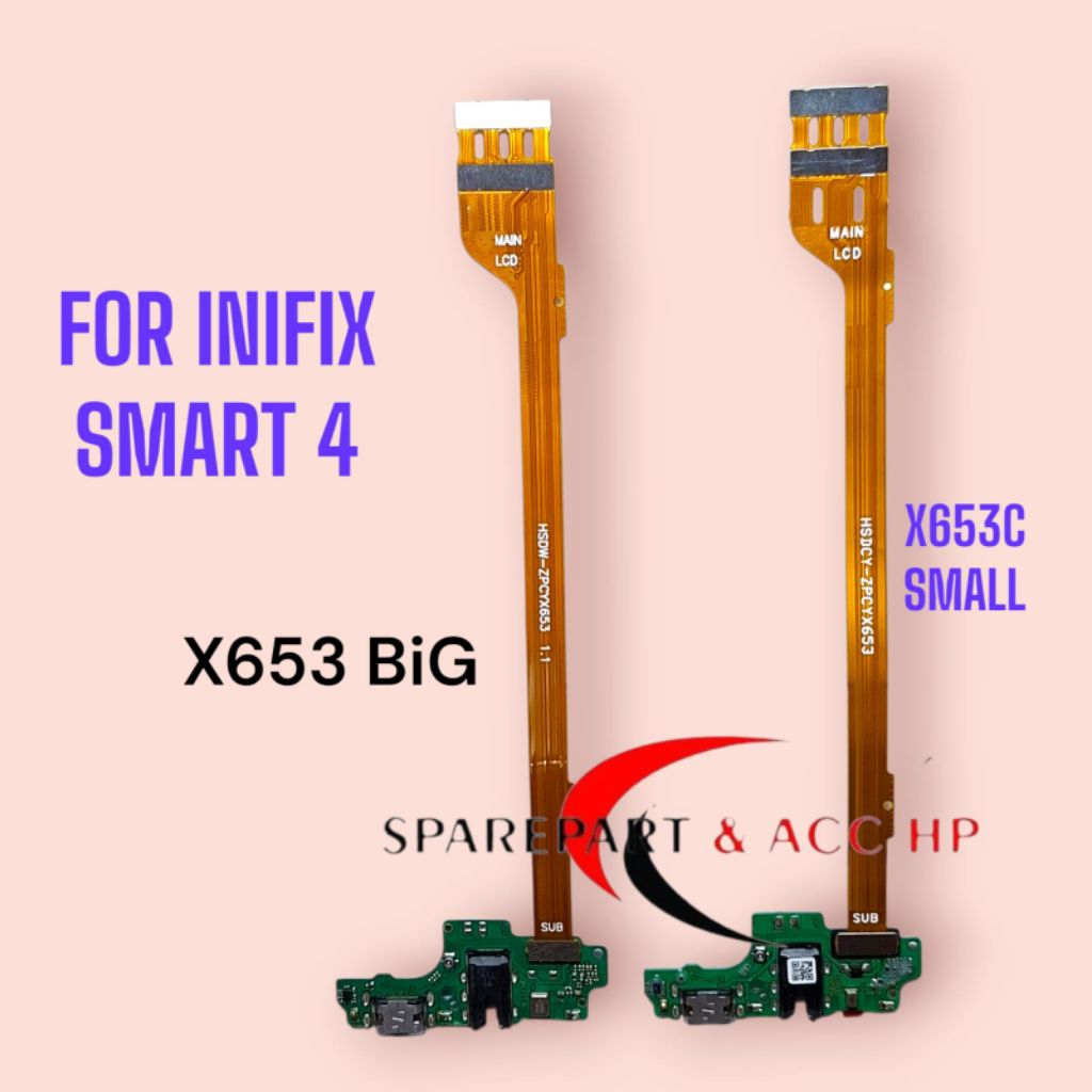 Jual PAPAN KONEKTOR CAS+FLEXSIBEL BOARD INFINIX SMART 4 X653 BIG/X653C SMALL+IC MIC SET NEW ...