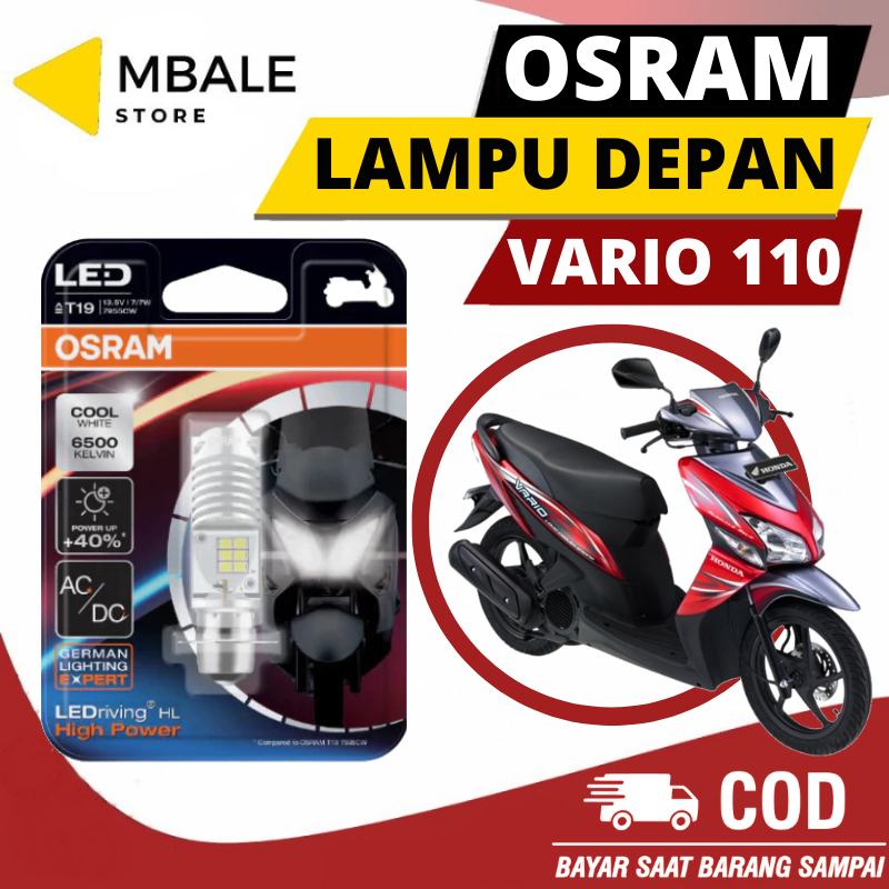 Jual Lampu Depan LED Osram Vario Karbu, Vario Techno 110 Original AC/DC | Shopee Indonesia