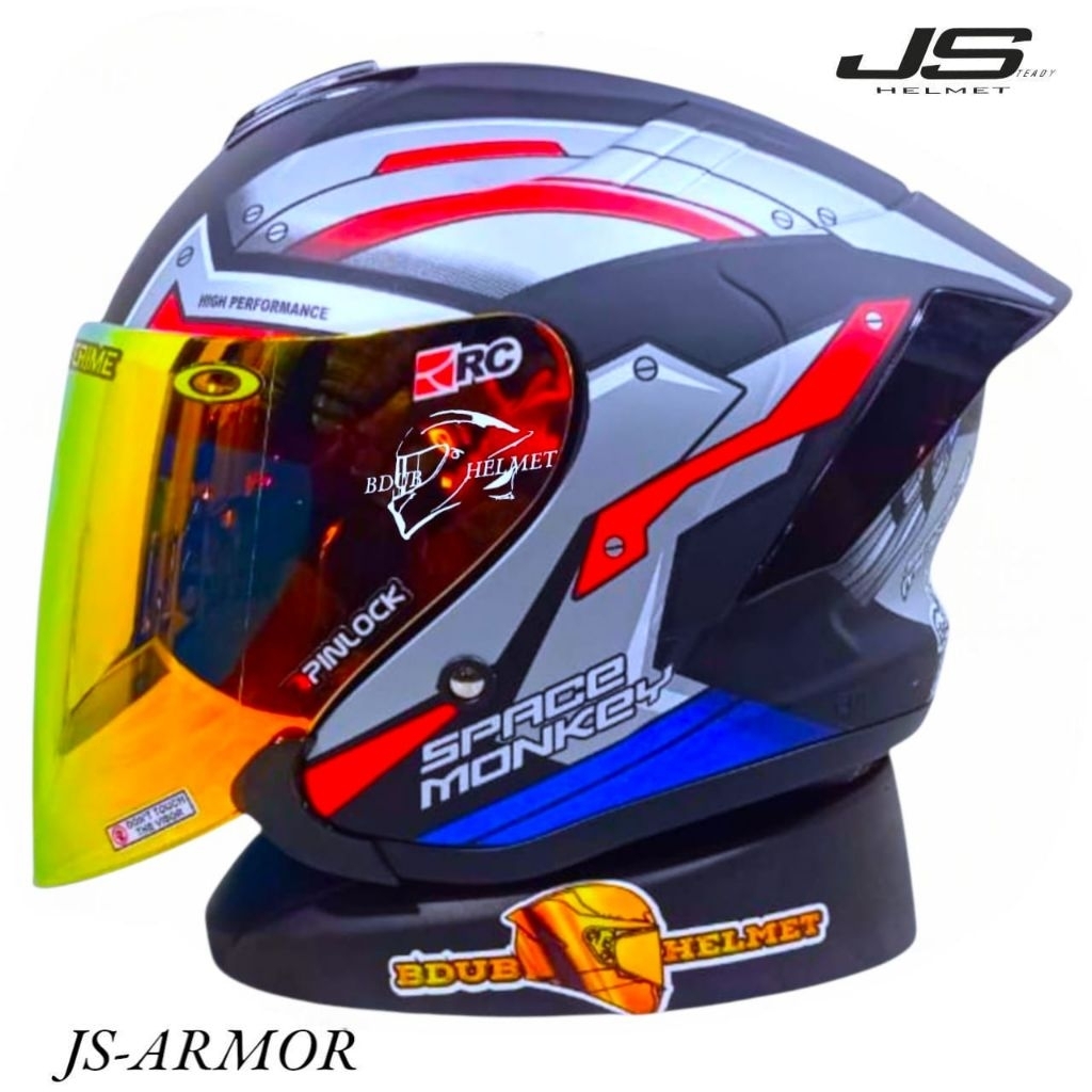 Jual Helm JS armor monkey paket ganteng | Shopee Indonesia