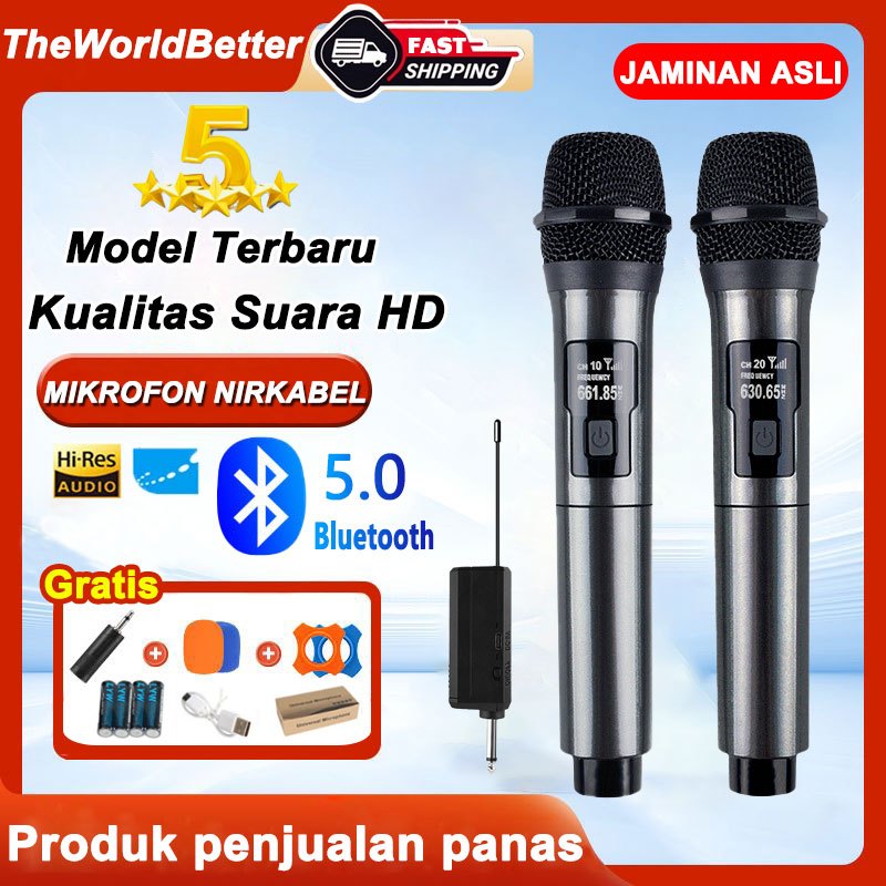Jual [COD] Mic wireless mic karaoke Microphone Professional Digital/PG-A38 Mikrofon/Wireless Mic ...