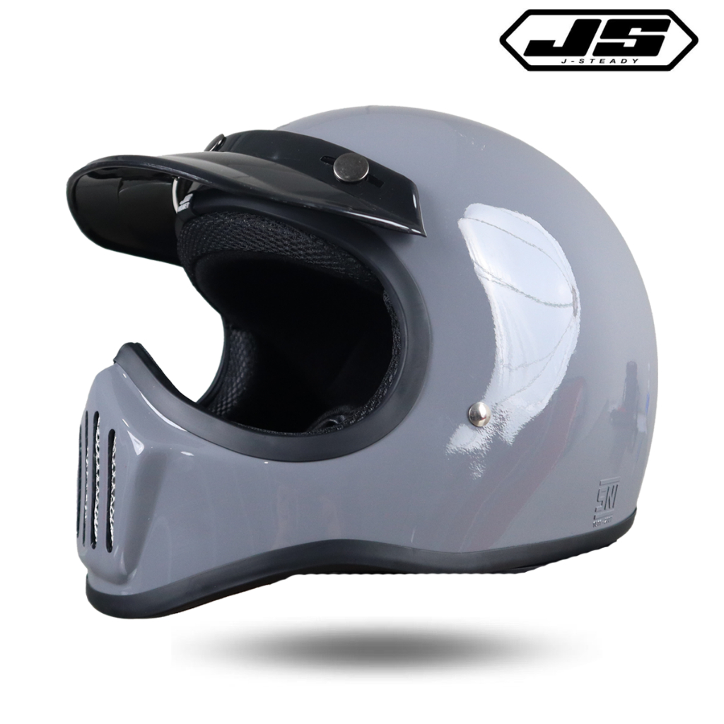 Jual Helm Full Face JS CAKIL POLOS/Helm Keren/Helm Original/Helm Pria ...