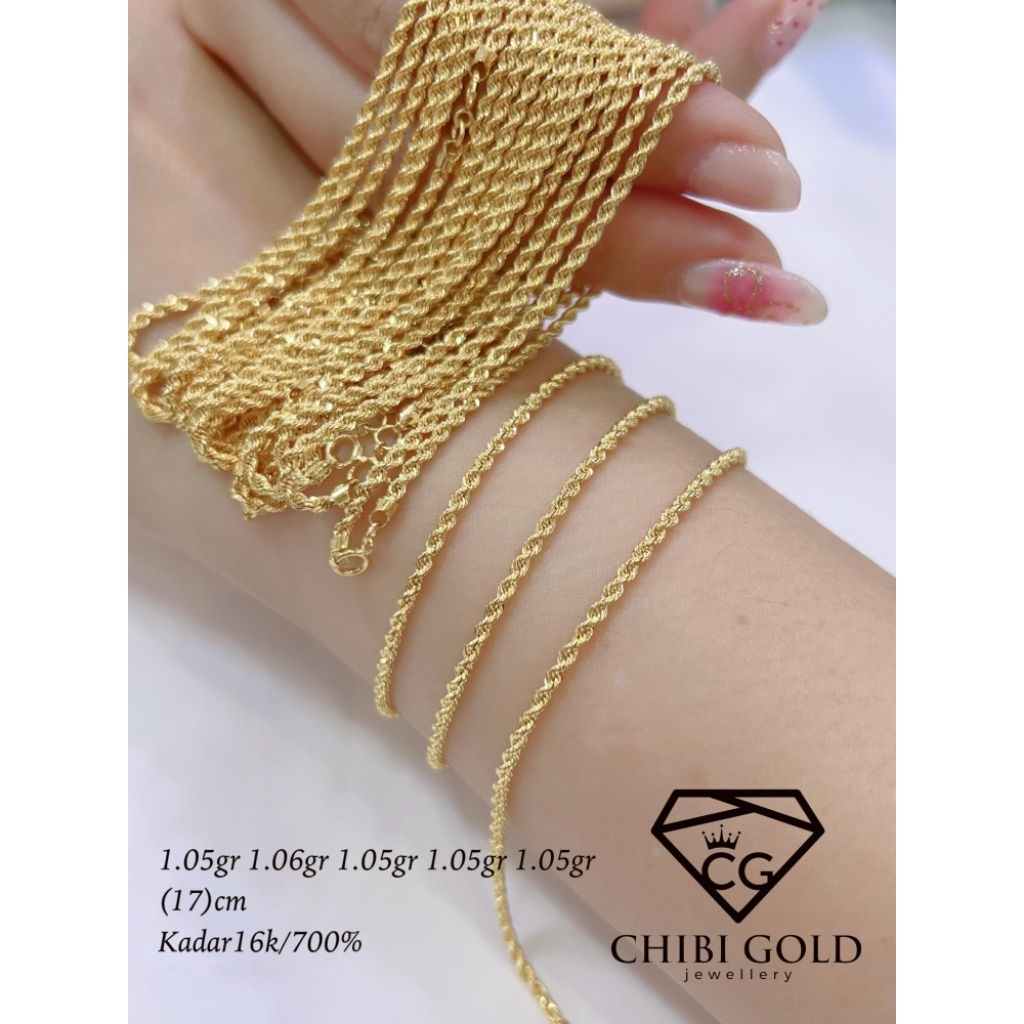 Jual CHIBI GOLD JAWELLERY - Gelang tambang emas 700 kadar 17K ...