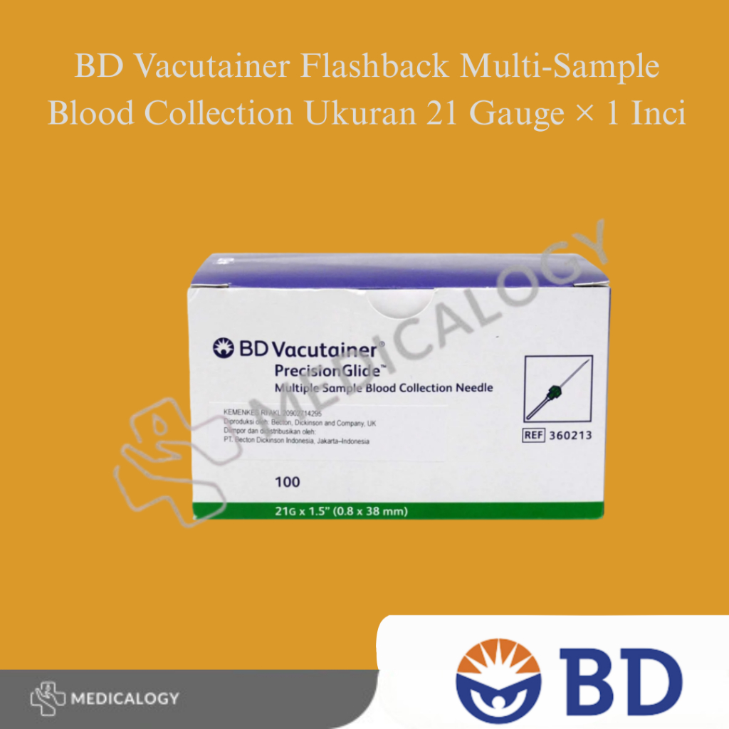 Jual BD Vacutainer Flashback Multi-Sample Blood Collection Ukuran 21 ...