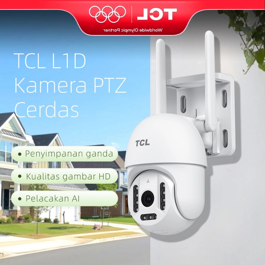 Jual TCL Kamera CCTV Outdoor 2K 3MP | Kamera Luar Rumah 360° Putar ...