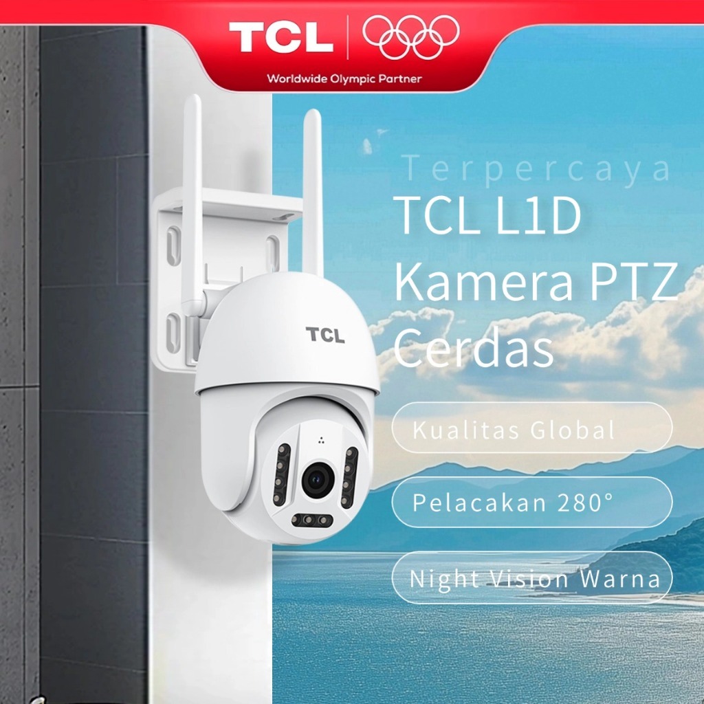 Jual TCL Kamera CCTV Outdoor 2K 3MP | Kamera Luar Rumah 360° Putar ...