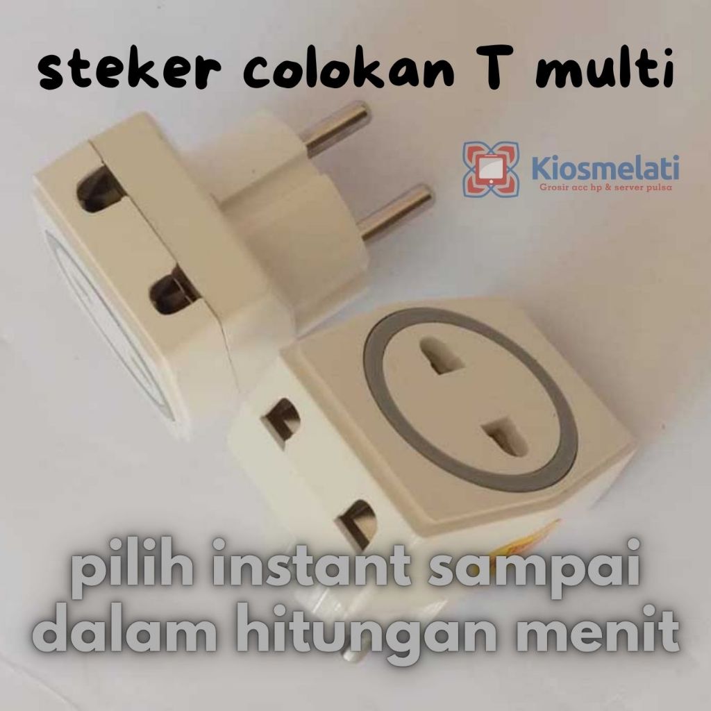 Jual Steker T Multi 3 Lubang Stok Kontak Colokan Listrik | Shopee Indonesia