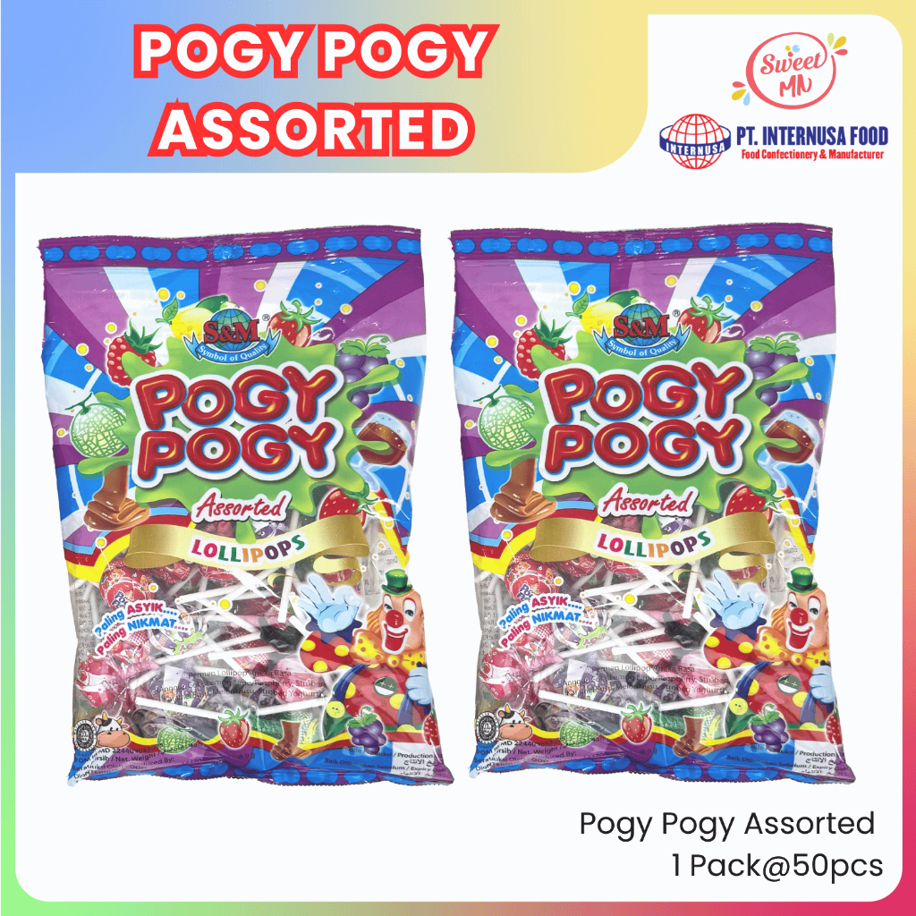 Jual Permen Pogy Pogy Assorted. 1 Pack (50 pcs) | Shopee Indonesia