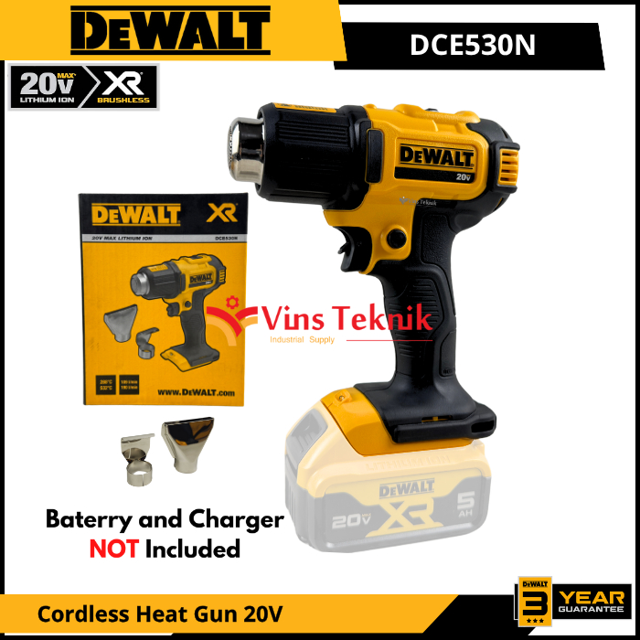 Jual DEWALT DCE530N Mesin Pemanas Baterai Cordless Hot Gun Heat Gun ...