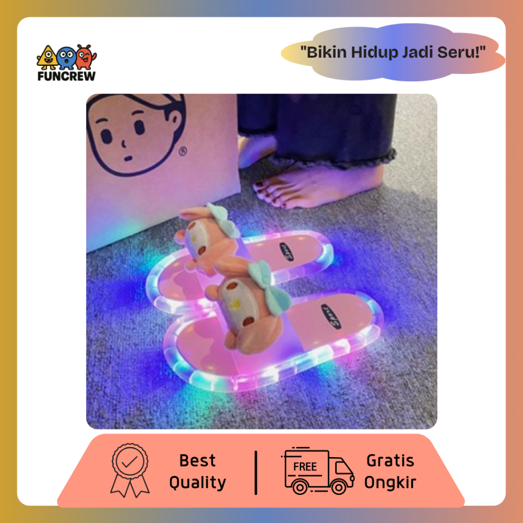 Jual [FUNCREW] Sandal LED Wanita & Anak Lucu – Karakter Sanrio ...