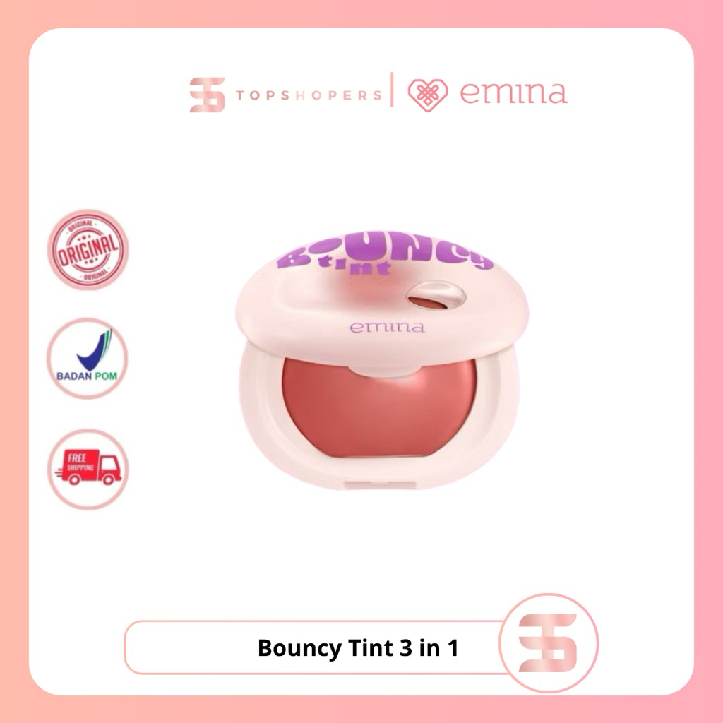 Jual Emina Bouncy Tint 3 in 1 Lip, Cheek, & Eye - Blurry Lip Color ...