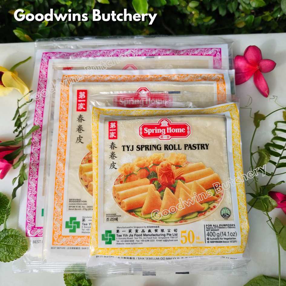 Jual 3 sizes KULIT LUMPIA SPRING ROLL PASTRY SKIN samosa pastel frozen ...