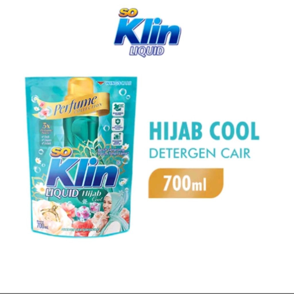 Jual soklin liquid deterjen cair cool hijab 700ml | Shopee Indonesia