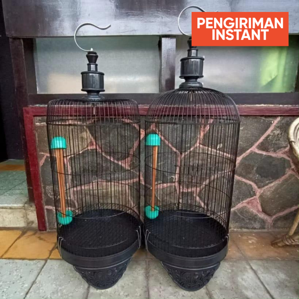 Jual Sangkar Burung HITAM D33 T90 Grade A Kandang Ram Besi Tebal Kenari ...