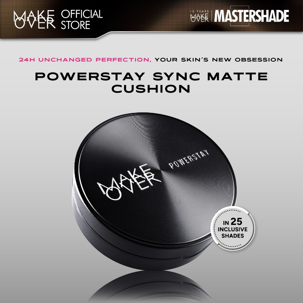 Jual [SPECIAL MASTERSHADE] NEW! MAKE OVER Powerstay Sync Matte Cushion ...