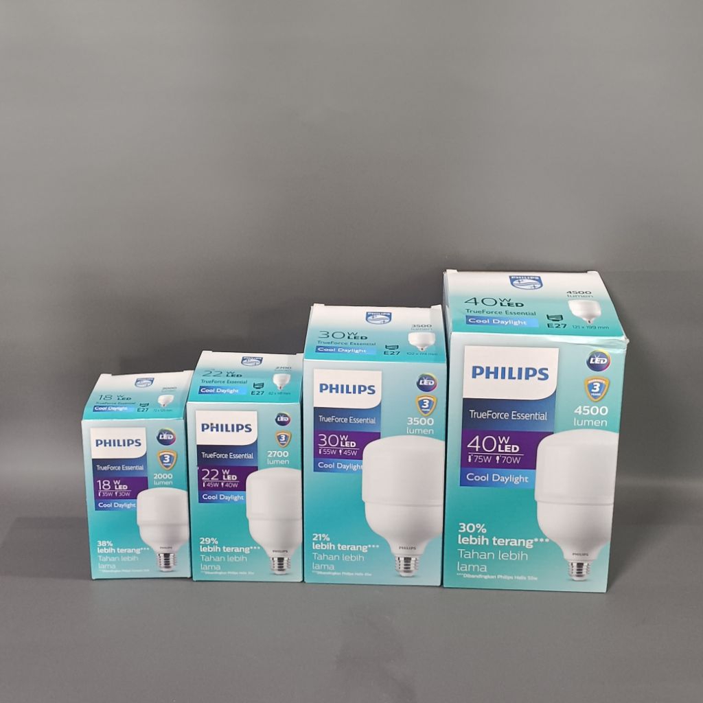 Jual Lampu Led Philips TrueForce Essential Tersedia 18 Wat, 22 Wat, 30 Wat dan 40 Wat | Shopee ...
