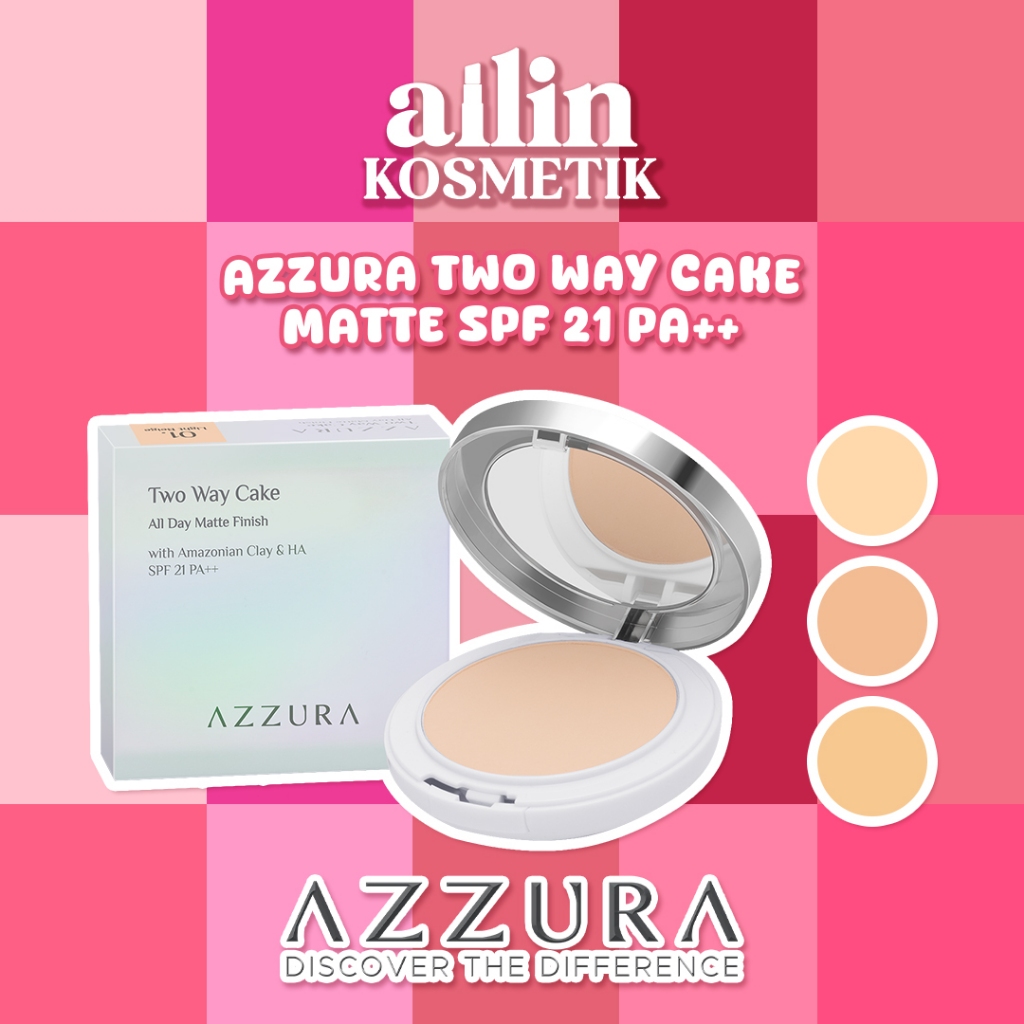 Jual AiLiN | AZZURA TWO WAY CAKE SPF 21 PA++ | Bedak TWC Foundation ...