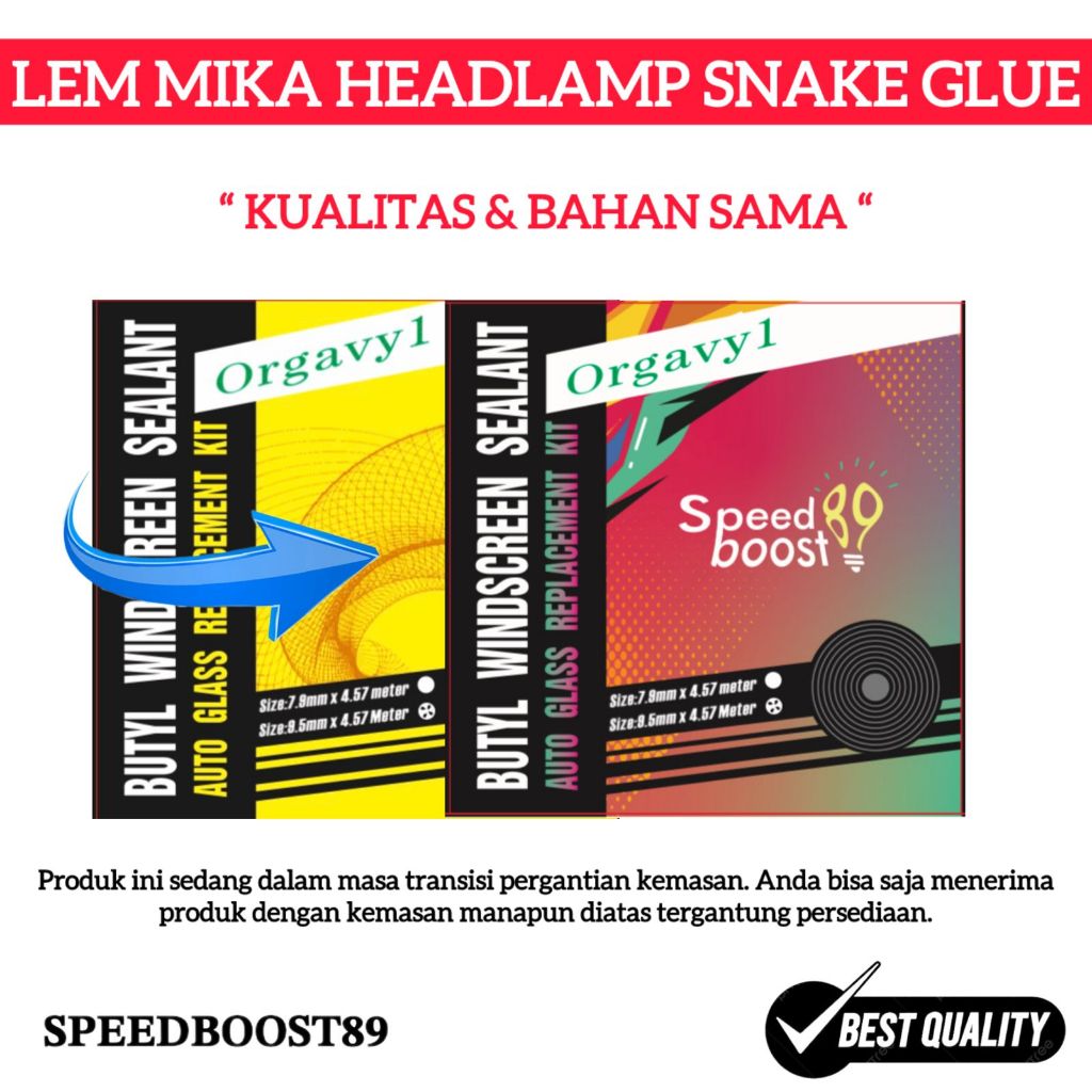 Jual Original Lem Mika Snake Glue Butyl Windscreen Sealant Mika Lampu ...