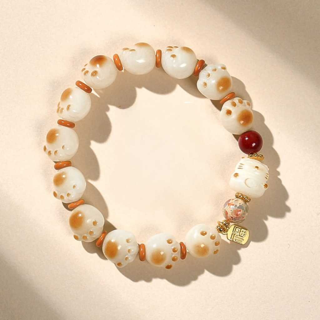 Jual V2 - Gelang Manik Manik Telapak Kucing Lucu Gelang Cat Paw Lucu ...