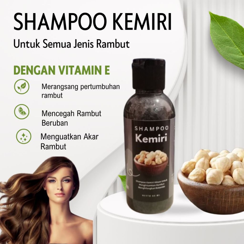Jual COD Shampoo Kemiri Shampo Kemiri Mencegah Uban Penyubur Rambut ...