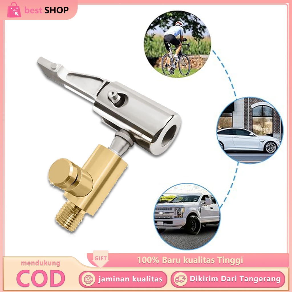 Jual Kepala Pompa Angin Tire Chuck Klip Nozzle Pompa Angin Pengisi ...