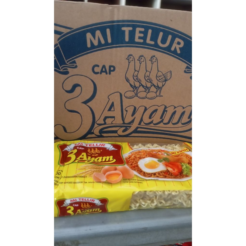Jual mie telur cap 3 ayam 1 dus | Shopee Indonesia