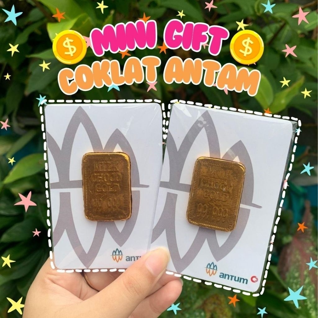 Jual MINI GIFT COKLAT GOLD BATANGAN ANTUM HADIAH MUNGIL LUCU UNIK MURAH ...
