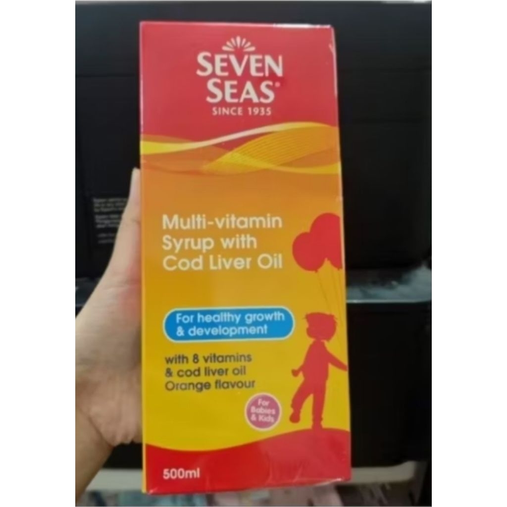 Jual Seven Seas Multivitamin Syrup With Cod Liver Oil 500 ML Malaysia ...
