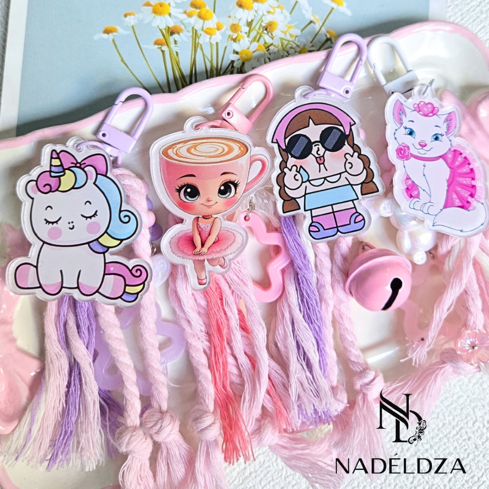Jual Nadeldza Bag Charm Lucu Gantungan Tas Tali Karakter Ballerina ...