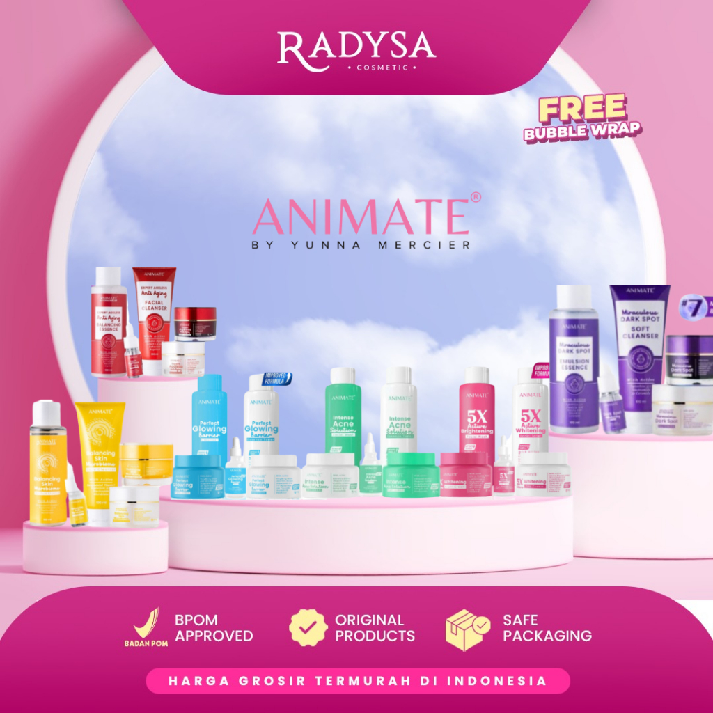 Jual RADYSA - ANIMATE Paket Wajah 5in1 Whitening - Barrier - Acne ...