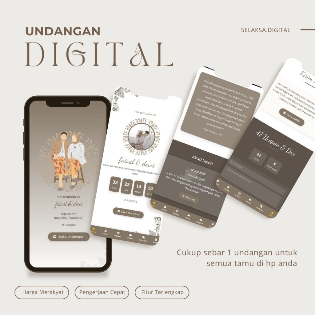 Jual Selaksa Digital - Undangan Digital Tema Adat Premium | Shopee ...