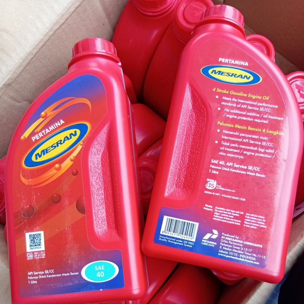 Jual OLI MESRAN SAE 40 1LITER/OLI PERTAMINA MESRAN API SERVICE | Shopee ...