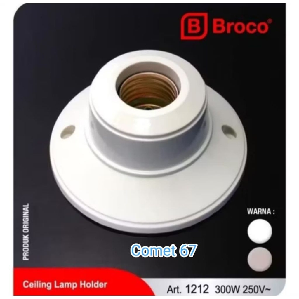 Jual Fitting BROCO / Fitting Bulat BROCO / Rumah Lampu BROCO / FITTING ...