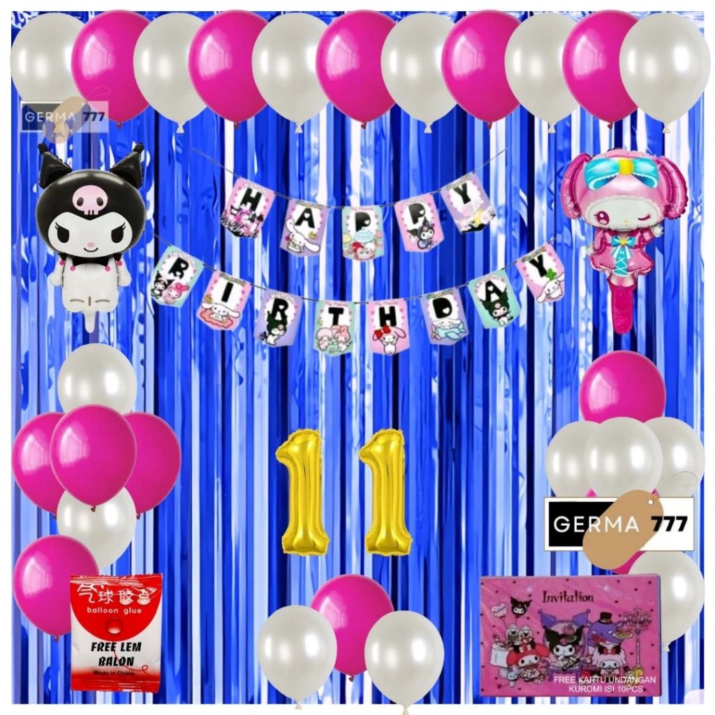 Jual Paket Dekorasi Ulang Tahun Anak Banner Happy Birthday Karakter ...