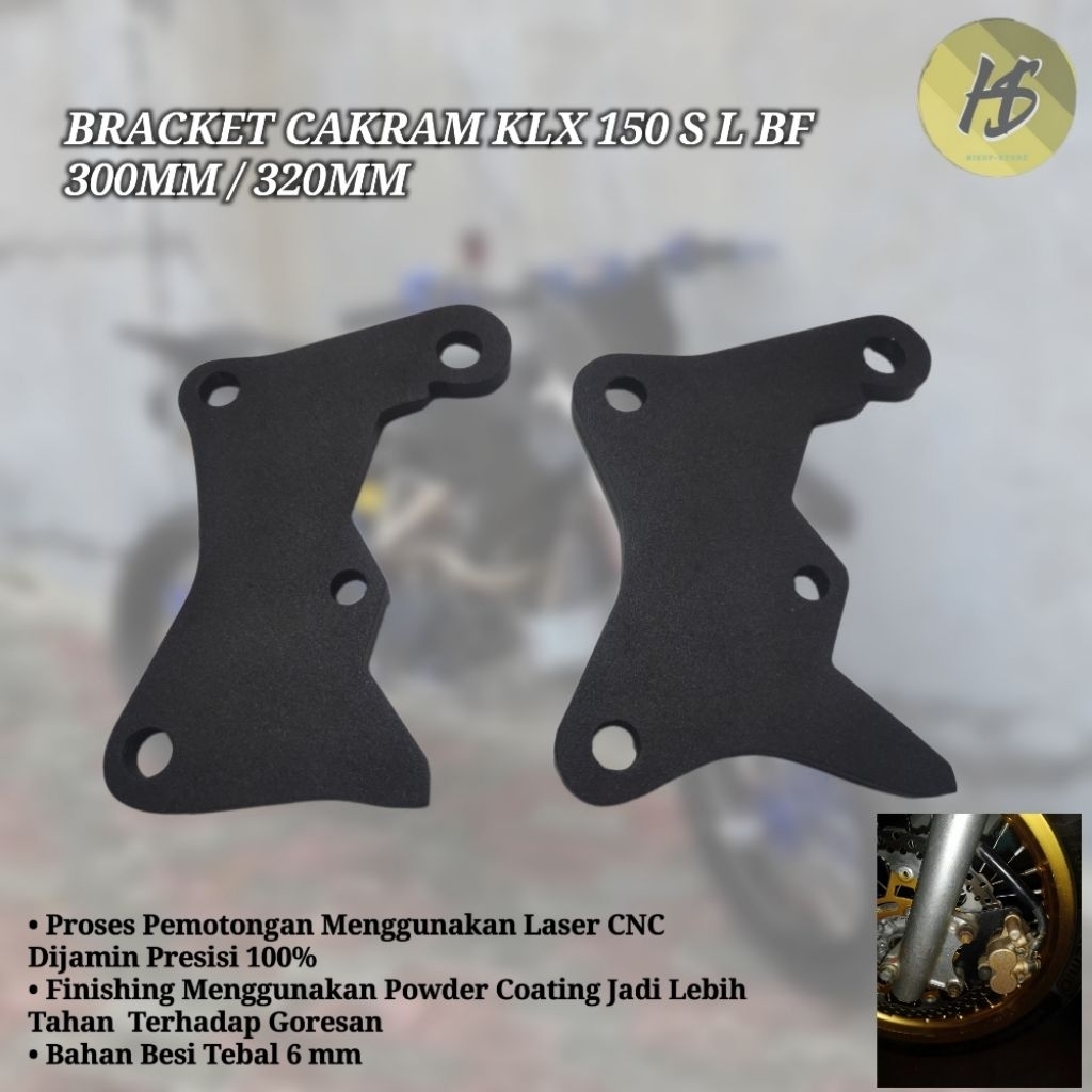 Jual Breket KLX S L BF Bracket Dudukan Pangkon Kaliper Piringan Disc Cakram Depan Kaliper Nissin ...
