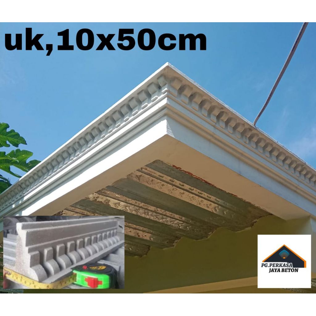 Jual Lis profil beton,lis beton,lis tumbuk,lis plapon uk,10x50cm ...