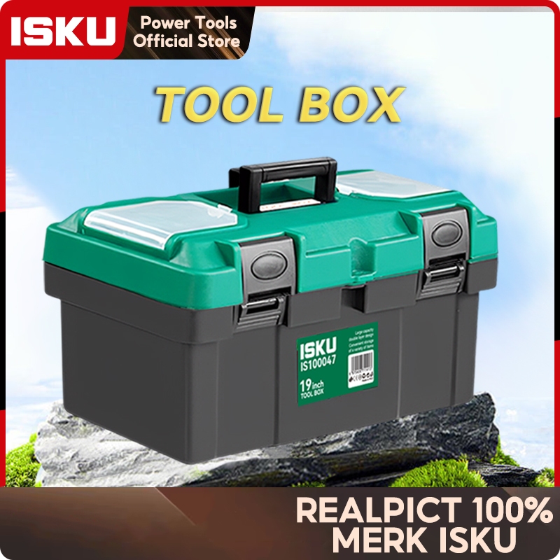 Jual ISKU Tool Box Besar Plastik 14 15 17 18 19 20 Inch Bahan Pp Tools ...