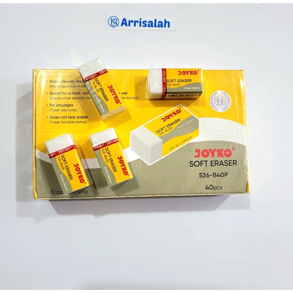 Jual Penghapus Pensil | Eraser Joyko 526 B40 (Pcs) | Shopee Indonesia