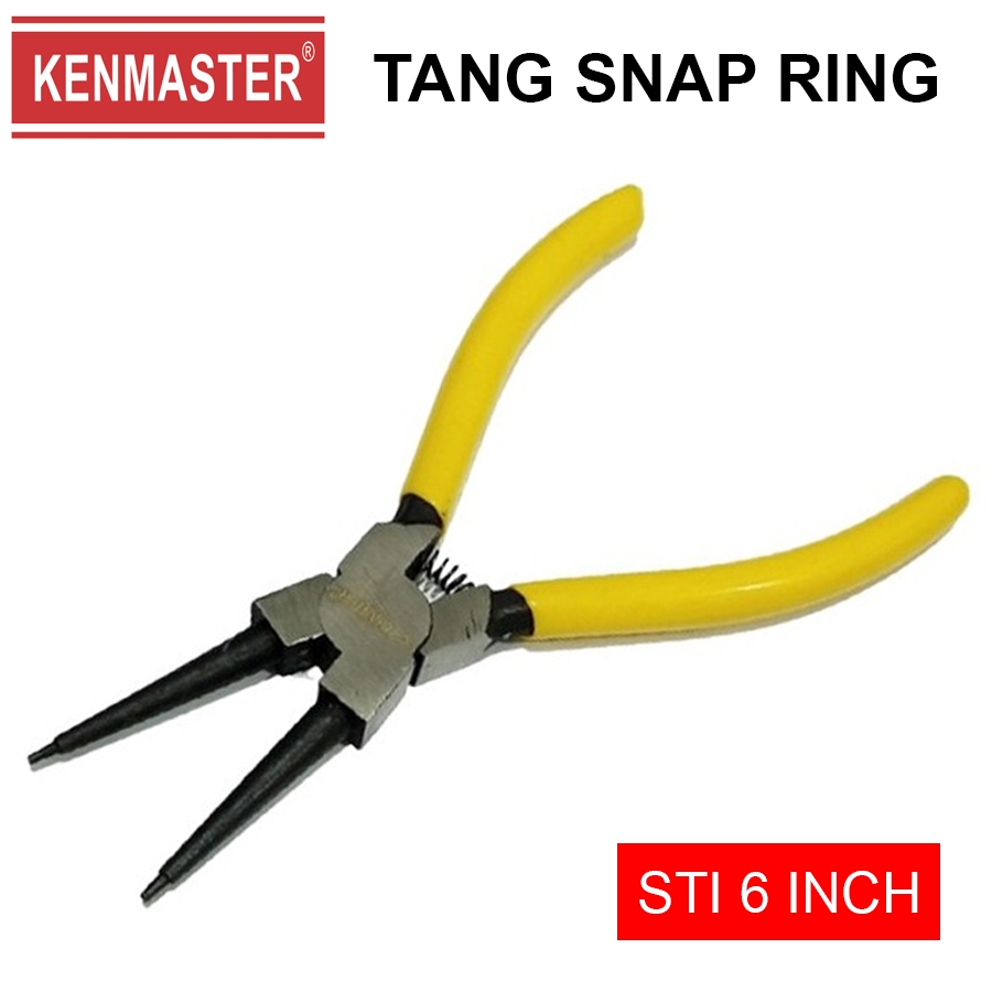 Jual Tang Snap Ring 6 inch Original Kenmaster Tang Circlip Lurus Tekan ...