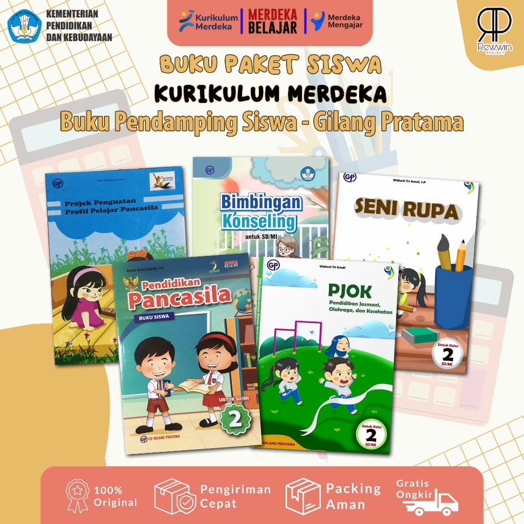 Jual Buku Pendamping Siswa Untuk Kelas 2 SD/MI - Penerbit Gilang Pratama - Kurikulum Merdeka ...