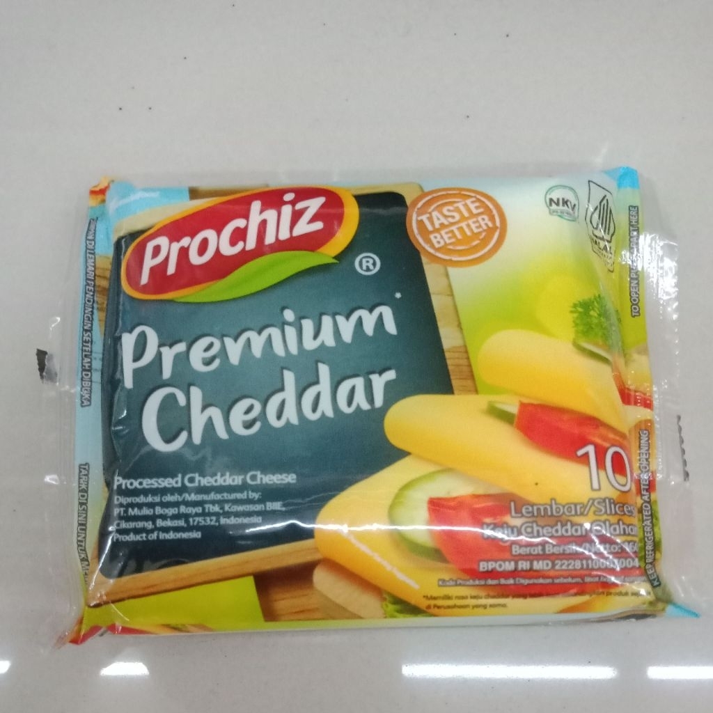 Jual Keju Prochiz premium cheddar Slice Isi 10 160 Gram | Shopee Indonesia