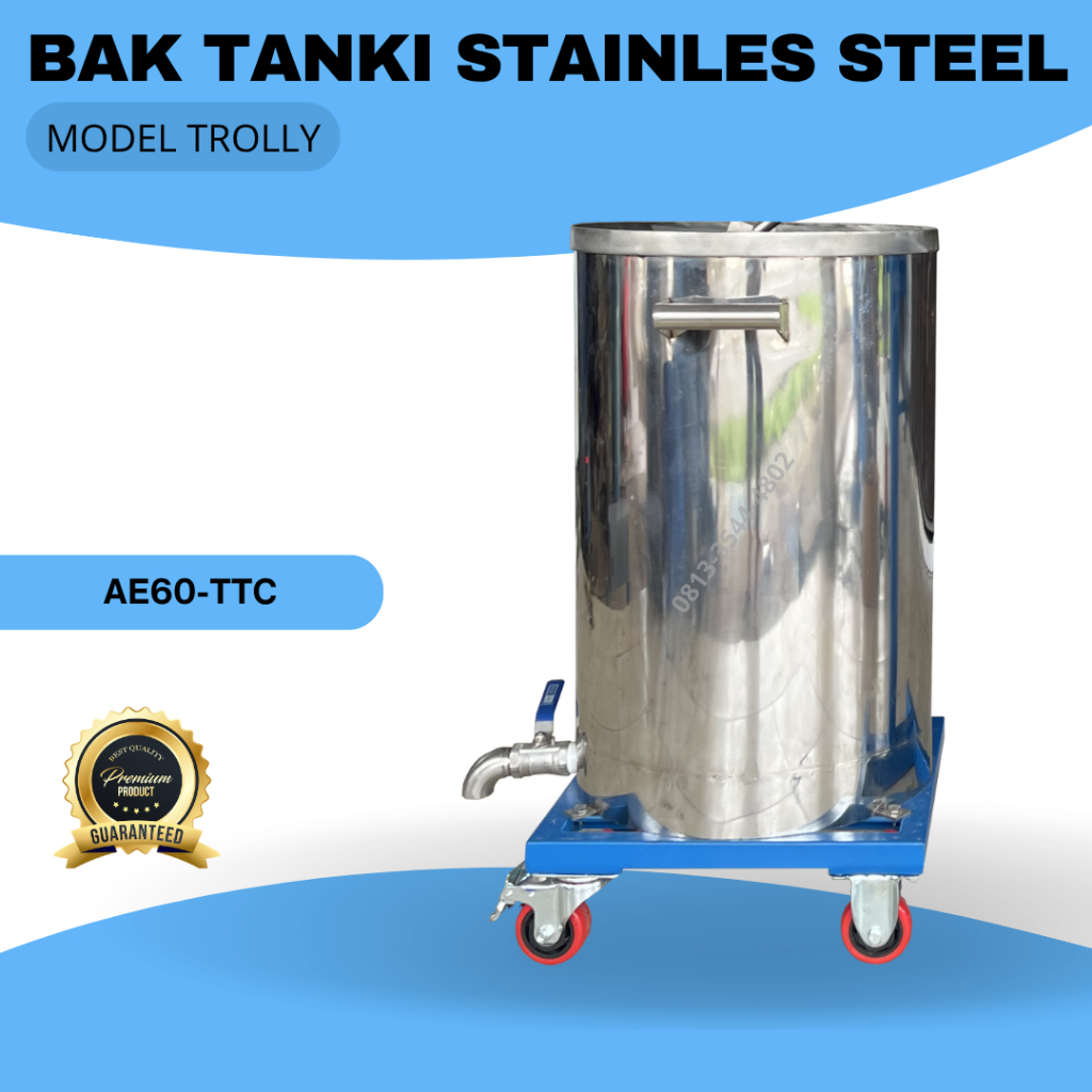 Jual Tanki Bak Stainless Steel Food Grade Kapasitas 60 Liter Dilengkapi ...