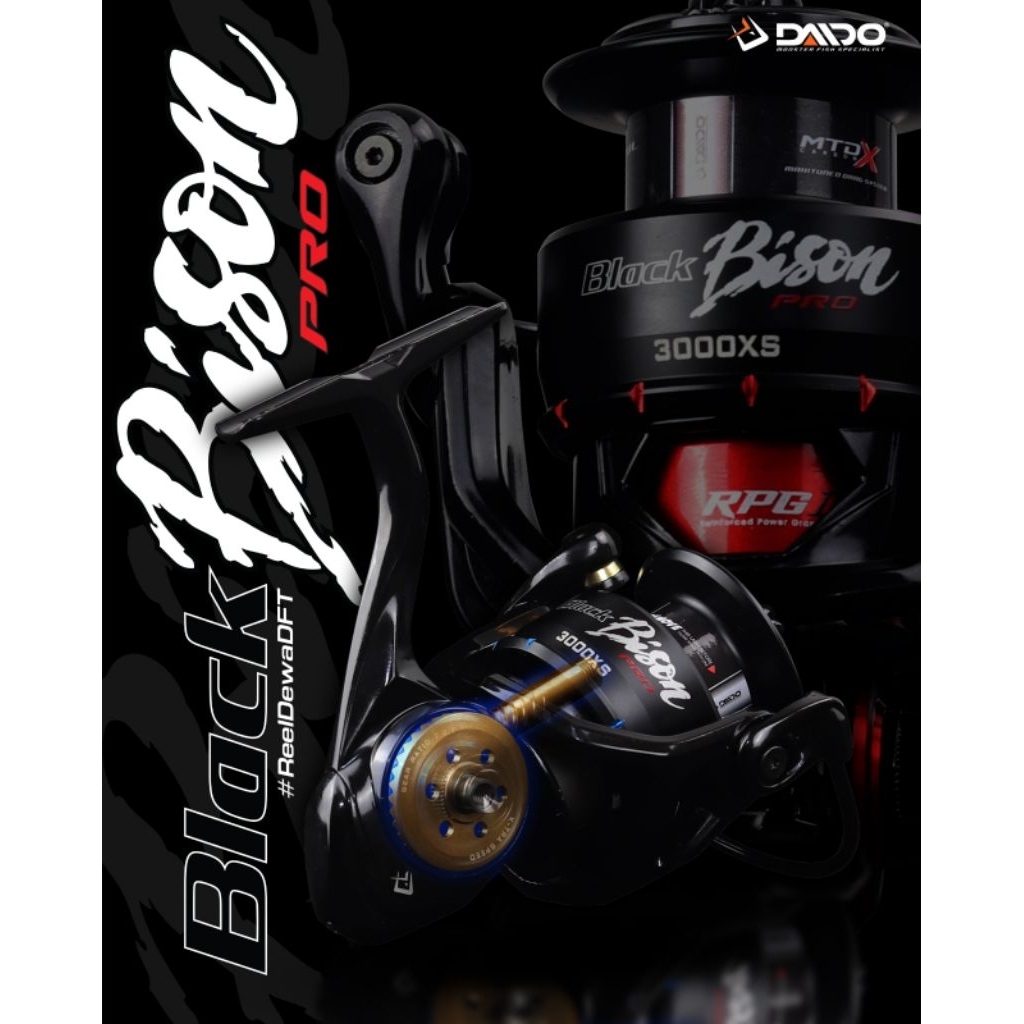 Jual Reel Daido Black Bison / PRO 2000 3000 XS Power Handle | Shopee ...