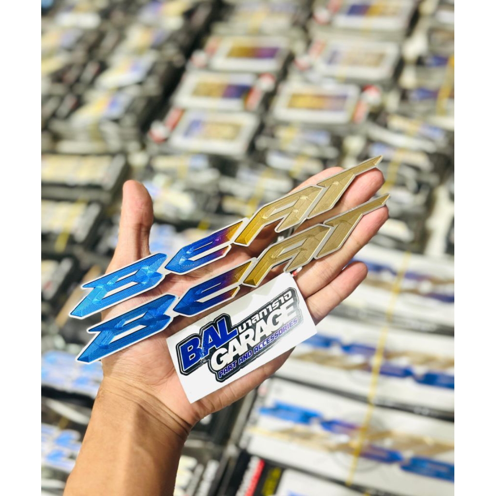 Jual emblem bodi beat titanium 1set kanan kiri | Shopee Indonesia