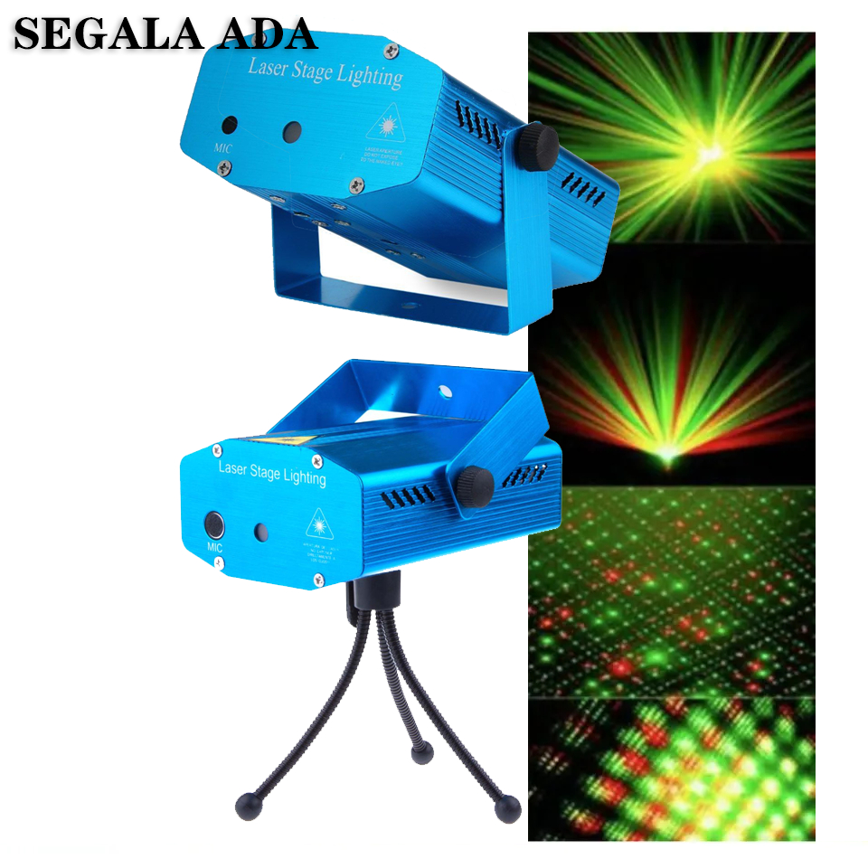 Jual Lampu Disco Mini Proyektor DJ - Sensor Musik Otomatis + Laser LED ...